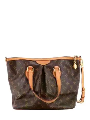 LOUIS VUITTON Palermo Handbag Monogram Canvas Pm - Brown
