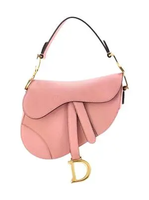 Dior Saddle Leather Mini Shoulder Bag - Pink