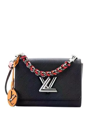 LOUIS VUITTON Braided Handle Twist Bag - Black