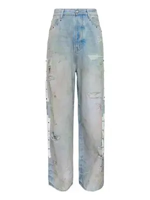 Amiri Studded Baggy Jeans - Blue