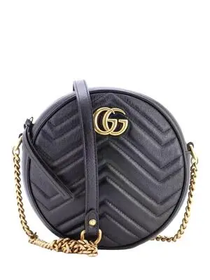 Gucci Gg Marmont Mini Crossbody Bag - Black