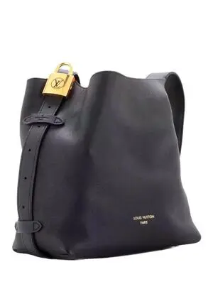 LOUIS VUITTON Low Key Calfskin Pm Hobo Bag - Black