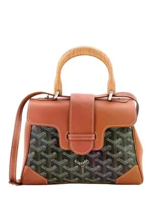 Goyard Saigon Top Handle Mini Shoulder Bag - Brown