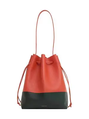 MANSUR GAVRIEL Cabas Drawstring Bucket Bag - Red