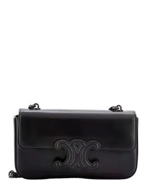 Celine Triomphe Chain Small Shoulder Bag - Black