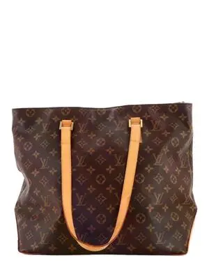 LOUIS VUITTON Cabas Mezzo Monogram Canvas Tote Bag - Brown