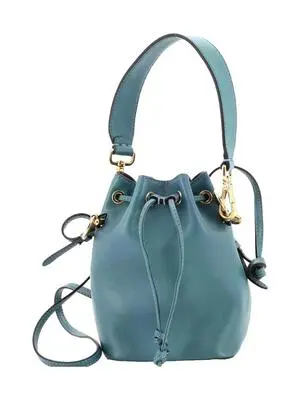 Fendi Mon Tresor Leather Mini Bucket Bag - Green