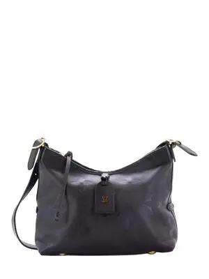 LOUIS VUITTON Carryall Monogram Empreinte Giant Pm Hobo Bag - Black