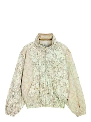 OPEN YY Paisley Panelled Bomber Jacket - Neutrals