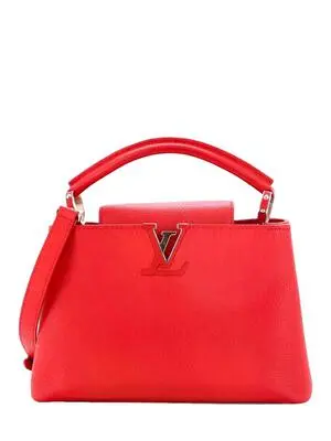 LOUIS VUITTON Capucines Bb Satchel - Red