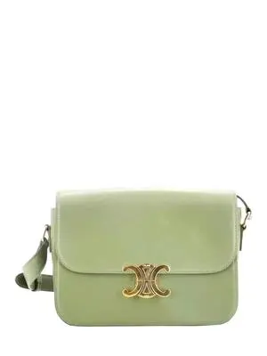 Celine Triomphe Shoulder Bag - Green