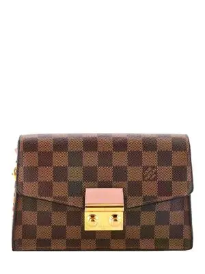 LOUIS VUITTON Croisette Chain Wallet Nm Damier - Brown
