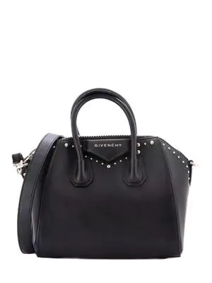 Givenchy Antigona Studded Leather Mini Satchel - Black