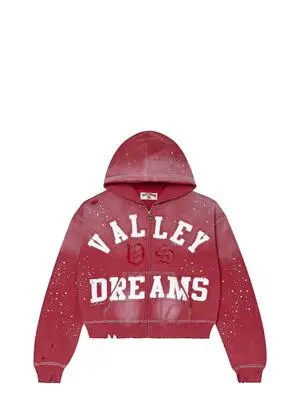 VALE FOREVER Classico Zip Up Hoodie - Red