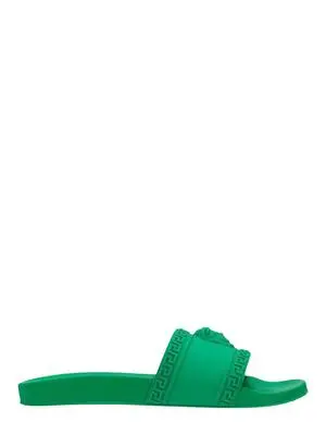 Versace Palazzo Medusa Pool Slides - Green