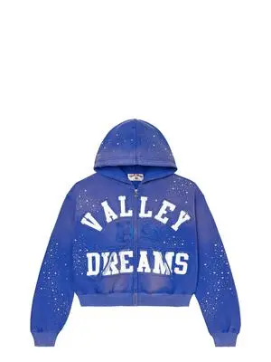VALE FOREVER Classico Zip Up Hoodie - Blue