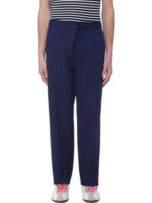 Valentino Garavani Gabardine Drawstring Trousers - Blue