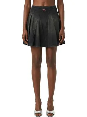 DIESEL® De-spiki-s Denim Mini Skirt - Black
