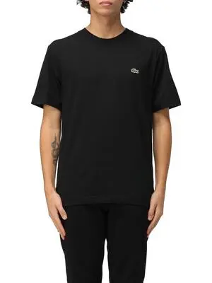 Lacoste Cotton T-shirt With Logo - Black