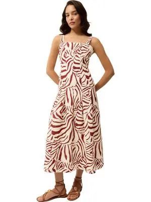 MARIE OLIVER Stripe Dixon Dress - Lionfish