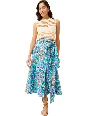 MARIE OLIVER Estine Wrap Skirt - Chateau