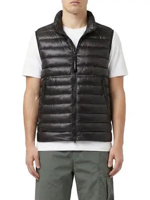 C.P. COMPANY Quilted Zip-up Vest - Black