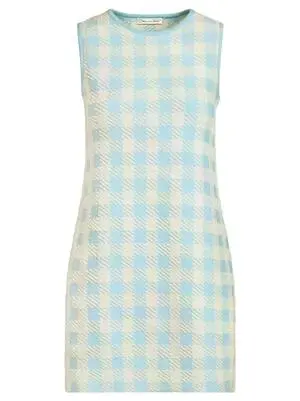 Oscar De La Renta Sleeveless Mini Dress - Blue
