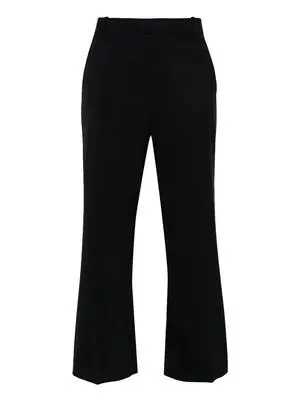 Chloé Mid-rise Cropped Trousers - Blue