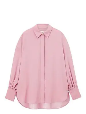 JOSEPH Camilia Relaxed-fit Satin Blouse - Blush