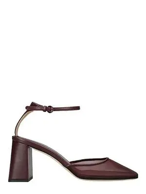 Dear Frances Felice 75 Mesh Heeled Pumps - Wine