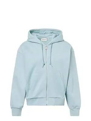 Carhartt Work In Progress Casey Zip-up Cotton Hoody - Tourmaline/silver