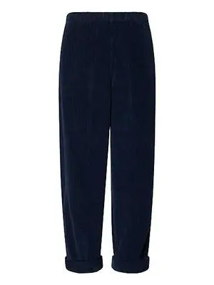American Vintage Corduroy Cotton Trousers - Navy