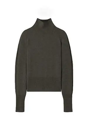 JOSEPH High-neck Cashmere Jumper - Palm Leaf