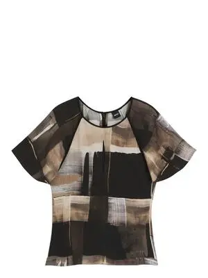 BOSS Printed Regular-fit Blouse - Patterned