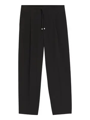Hugo Modern-fit Seersucker Trousers - Black