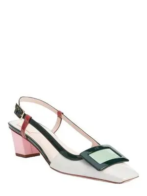 ROGER VIVIER Belle Vivier Slingback Pump - Light Pastel