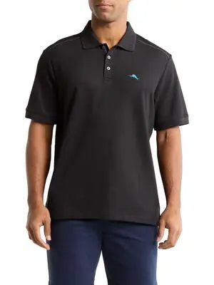 Tommy Bahama Emfielder Icon Solid Islandzone® Polo - Black