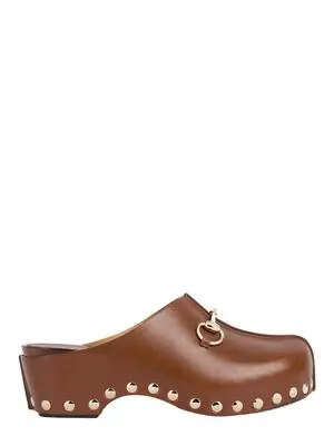 Gucci Platform Clog With Horsebit - Multicolor
