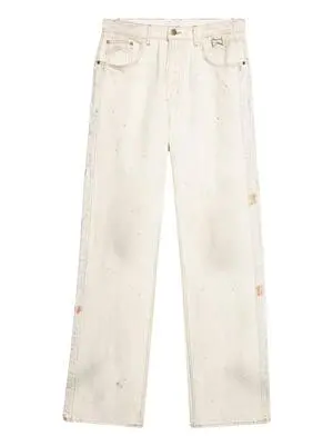 Rhude Traxedo Relaxed Fit Jeans - Woodland White