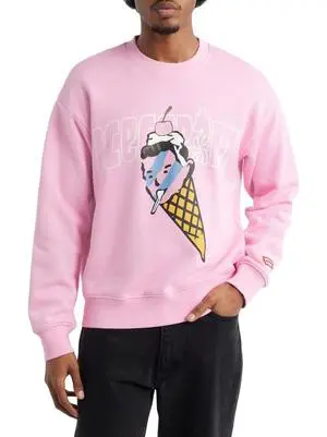 ICECREAM Cone Graphic Sweatshirt - Prism Pink