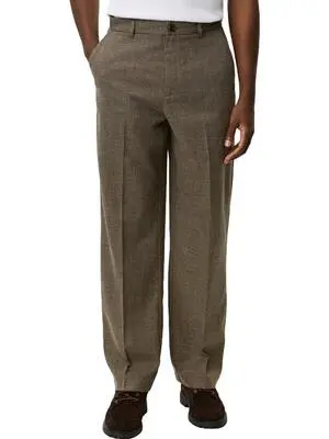LES DEUX Randall Mélange Suit Pants - Teak Brown