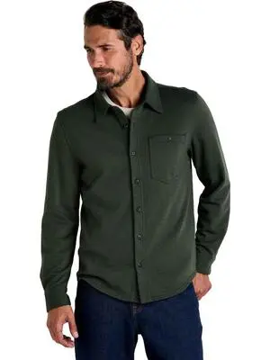 TOAD & CO Shadowbrook Long Sleeve Shirt Olive Pattern