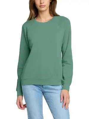 THE STANDARD STITCH Organic Cotton Raglan Sweatshirt - Aloe