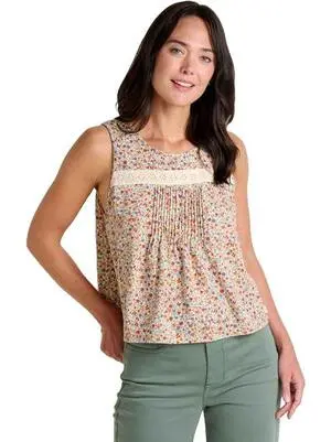TOAD & CO Manzana Pintuck Tank - Salt Print