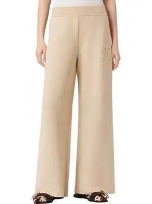 ALLSAINTS Sonny Knit Wide Leg Pants - Pebble White