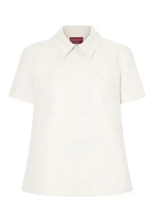 Gucci Jacquard-twill Shirt - Off-white