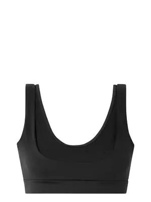 SKIMS Nike Double Strap Scoop Bra - Black