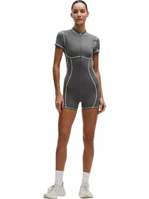 Lululemon Ultralu Contour-seam Onesie 4 - Onyx Grey