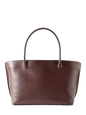 Lié Studio The Eva Weekend Leather Tote Dark Brown