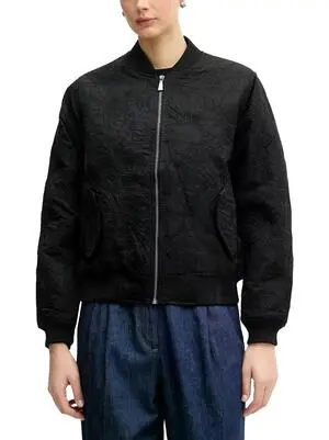 Sisley Floral Quilted Jacket - Black